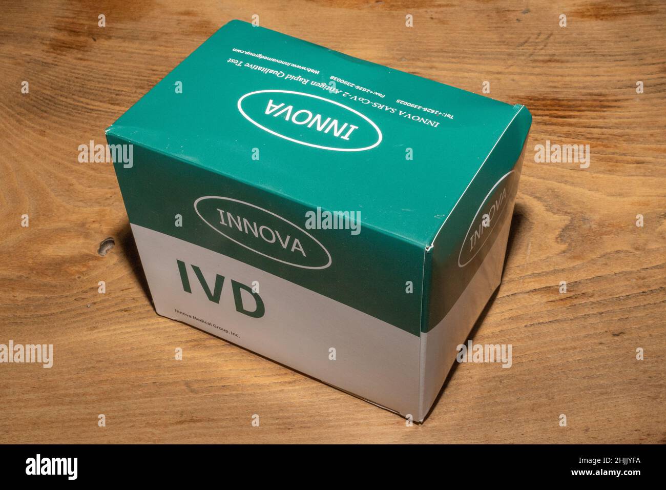 Innova Lateral Flow Rapid Antigen Test Kit, Box, IVD Stockfotografie ...