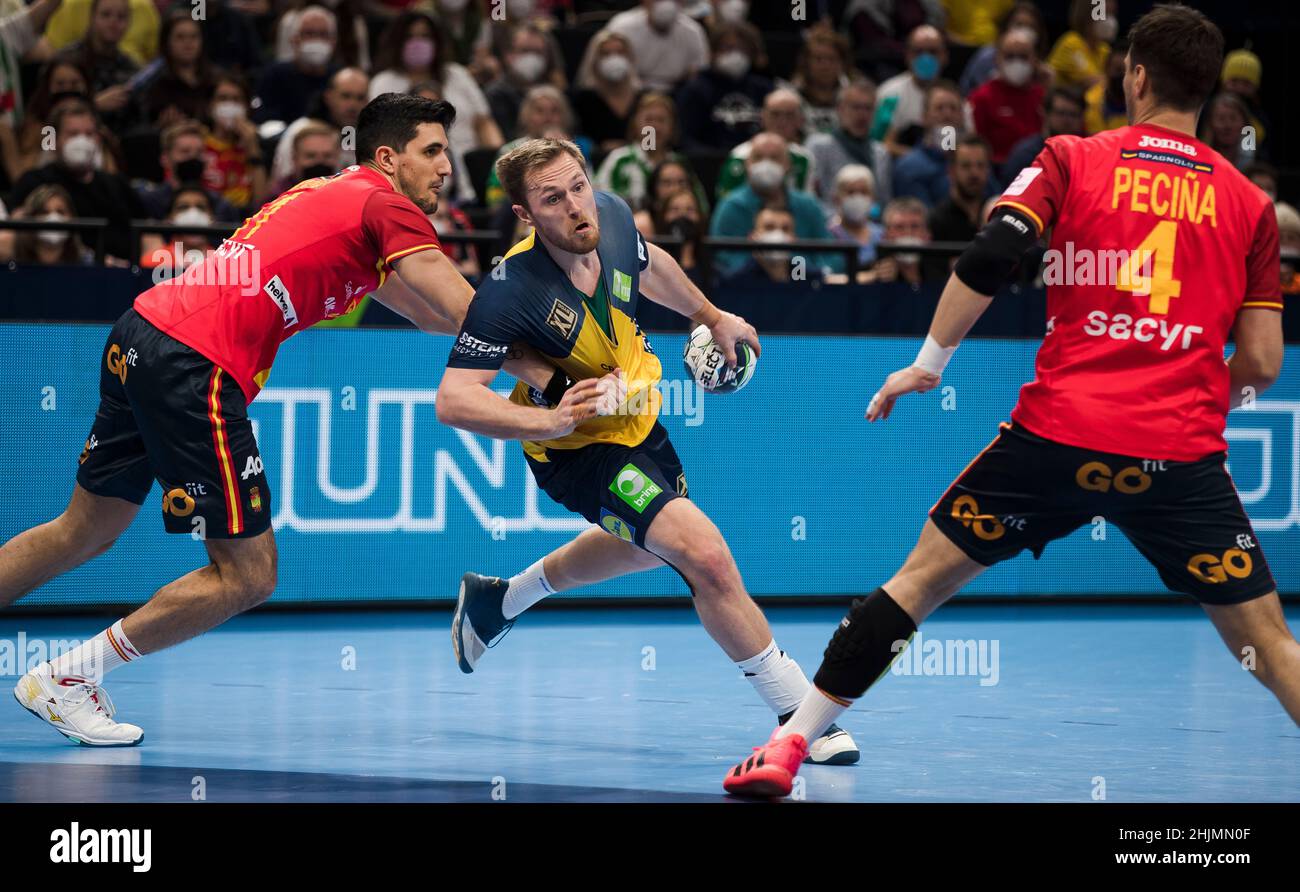 Budapest, Ungarn, 30th. Januar 2022. Albin Lagergren aus Schweden in ...