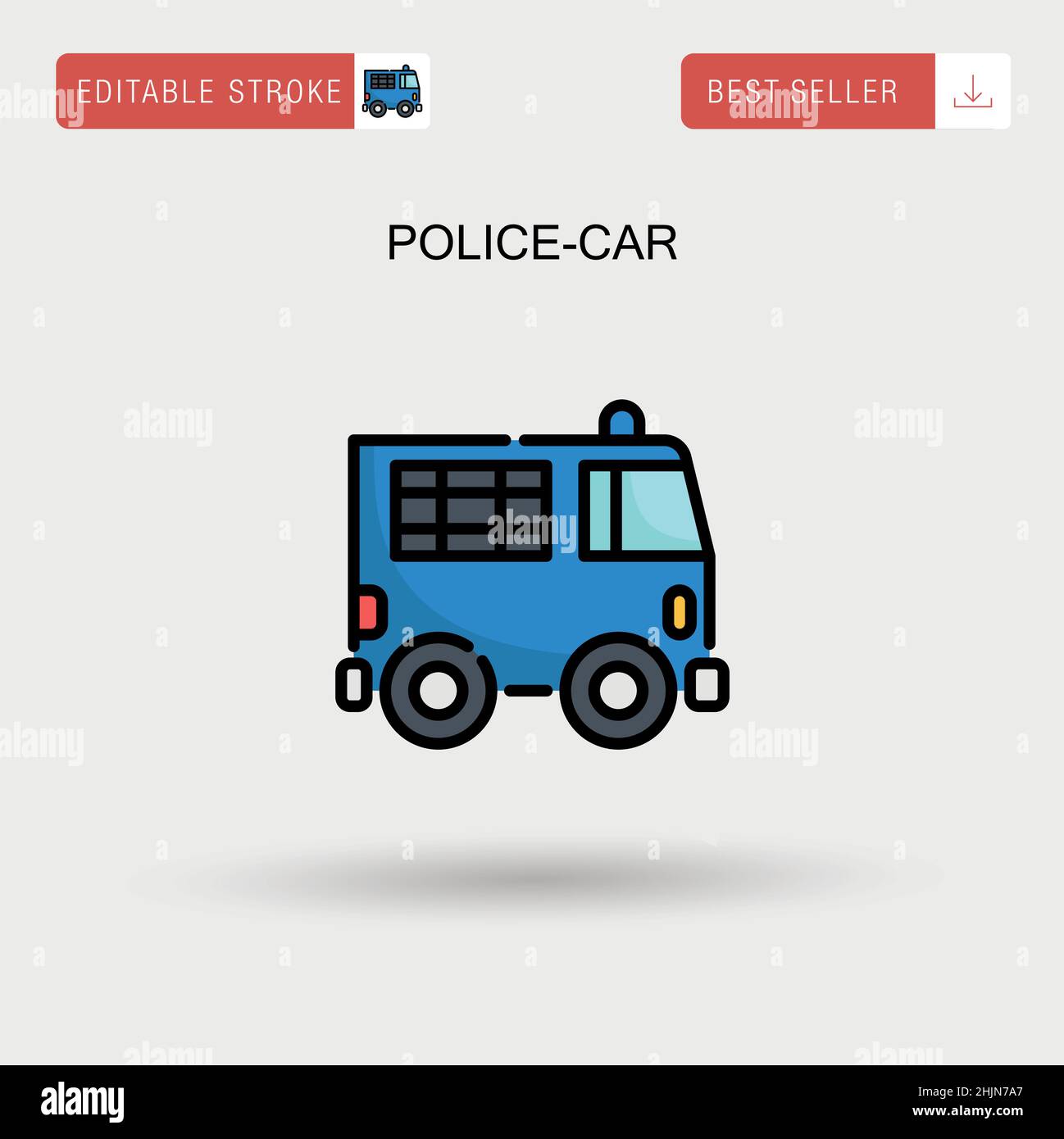 Polizei auto Stock-Vektorgrafiken kaufen - Alamy