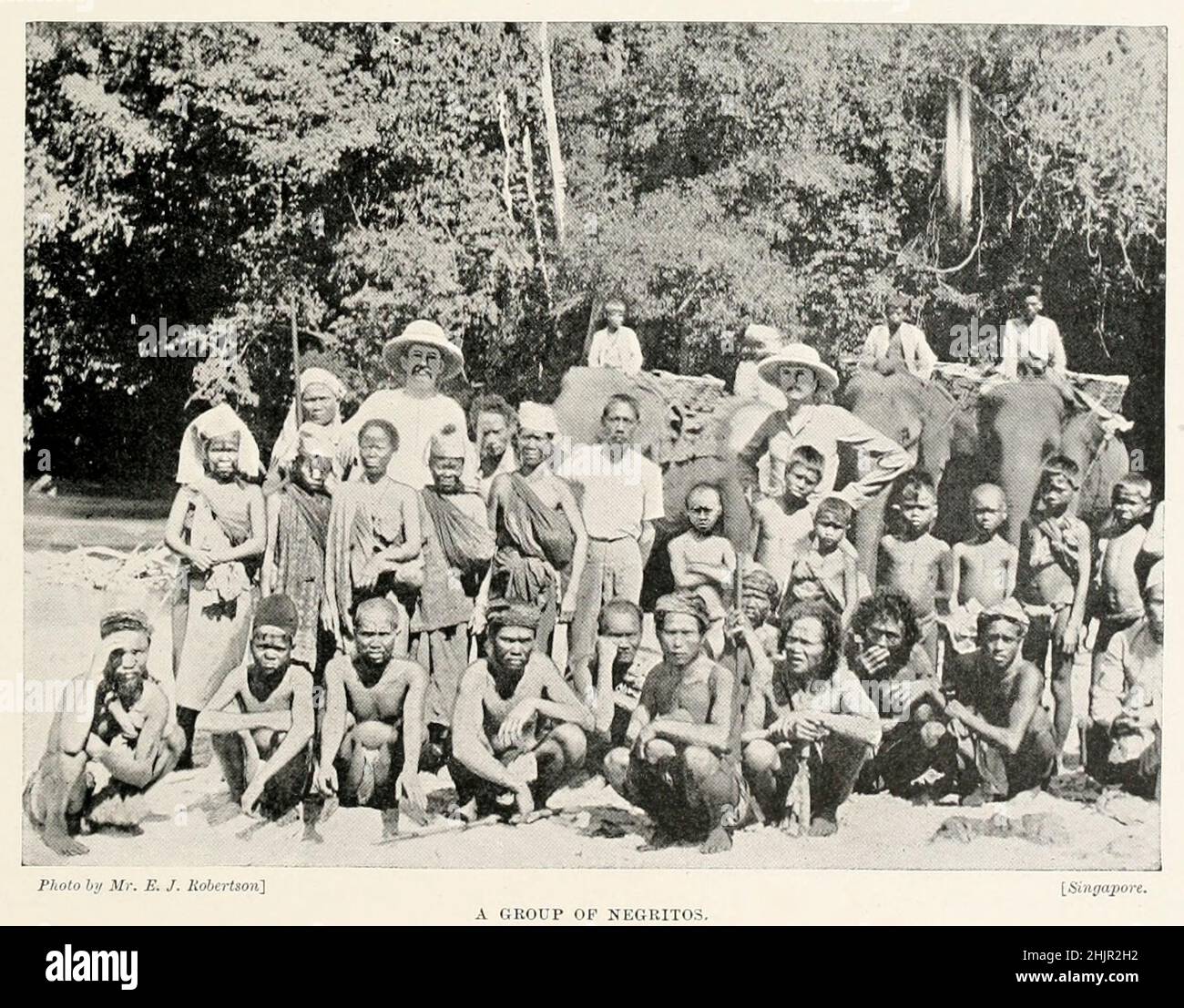 Eine Gruppe von Negritos [der Begriff Negrito (/nɪˈɡriːtoʊ/) bezieht ...