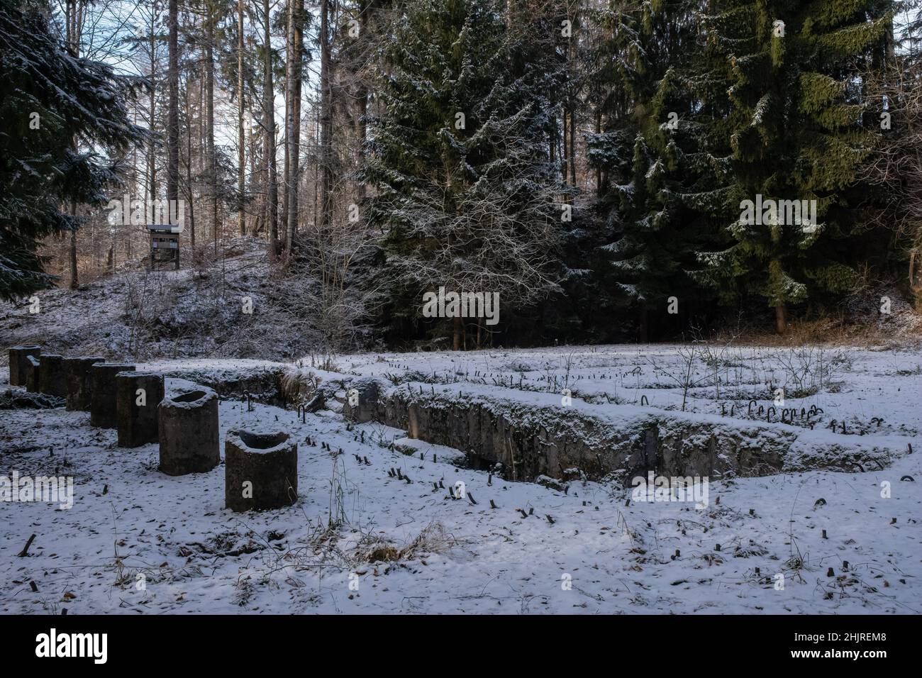 Gluszyca, Polen - 12. Januar 2022. Projekt Riese, Komplex Osowka. Die ...