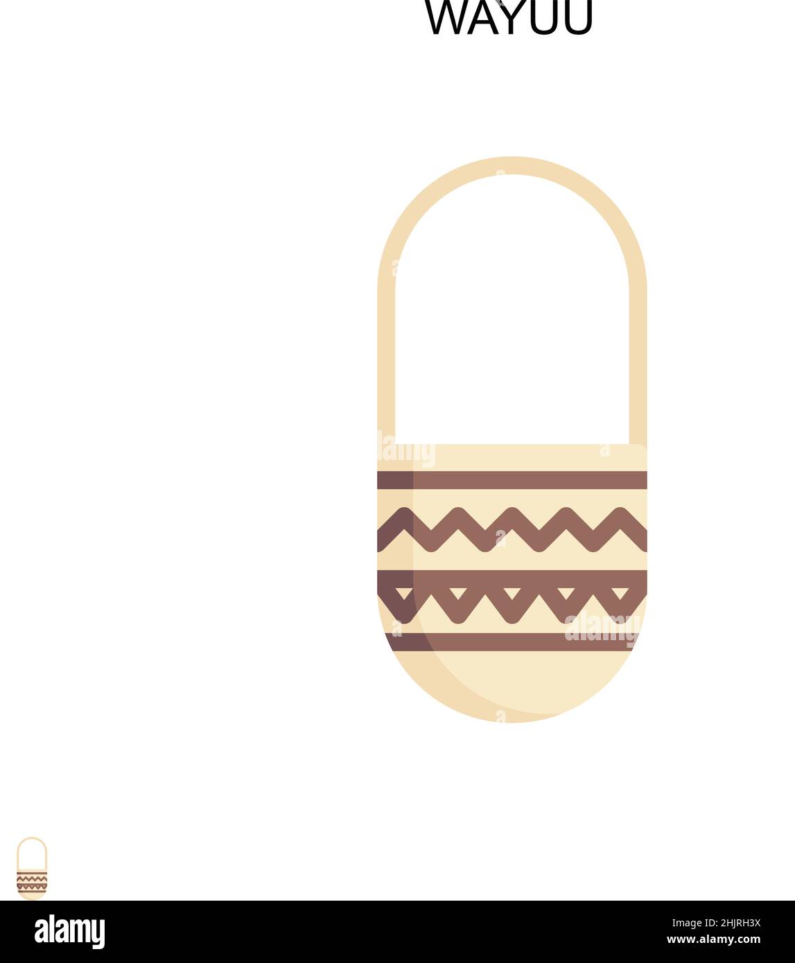 Einfaches Vektorsymbol von Wayuu. Illustration Symbol Design-Vorlage ...