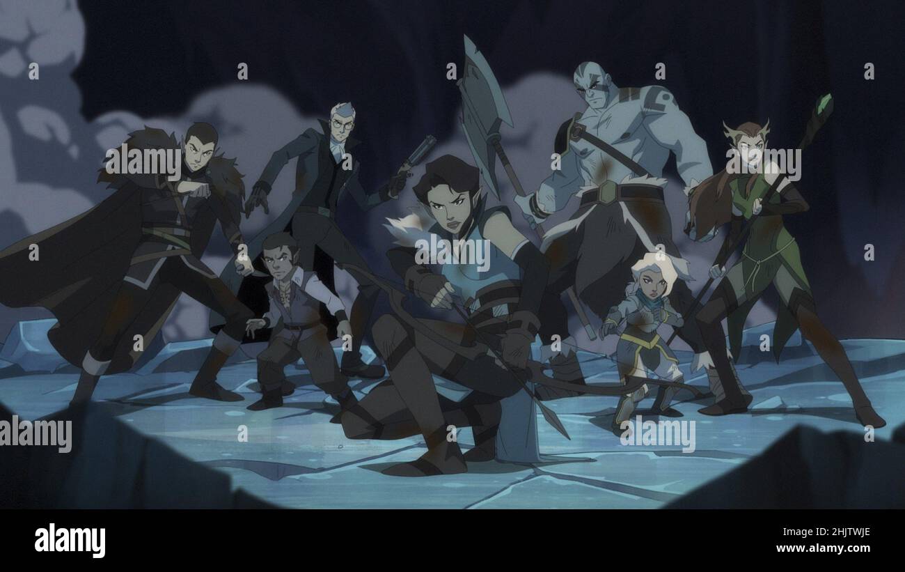 DIE LEGENDE VON VOX MACHINA, von links: VAX'ildan (Stimme: Liam O'Brien ...