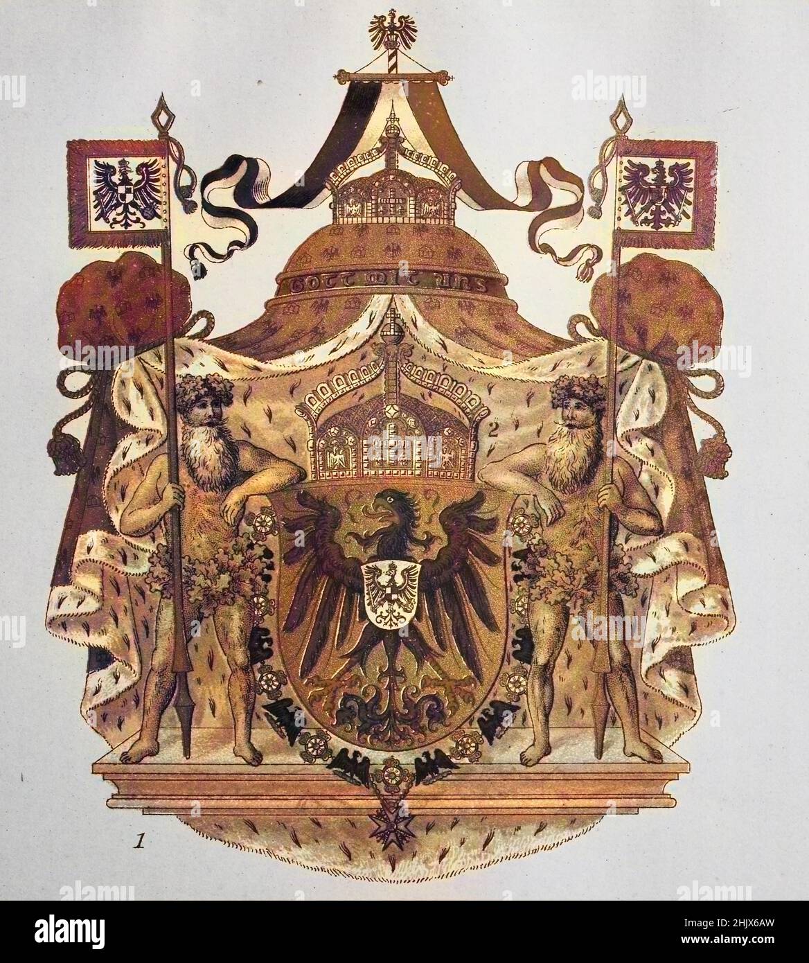 Des Kaisers Wappen und Krone der deutschen Kaiser/Kaiserwappen und ...