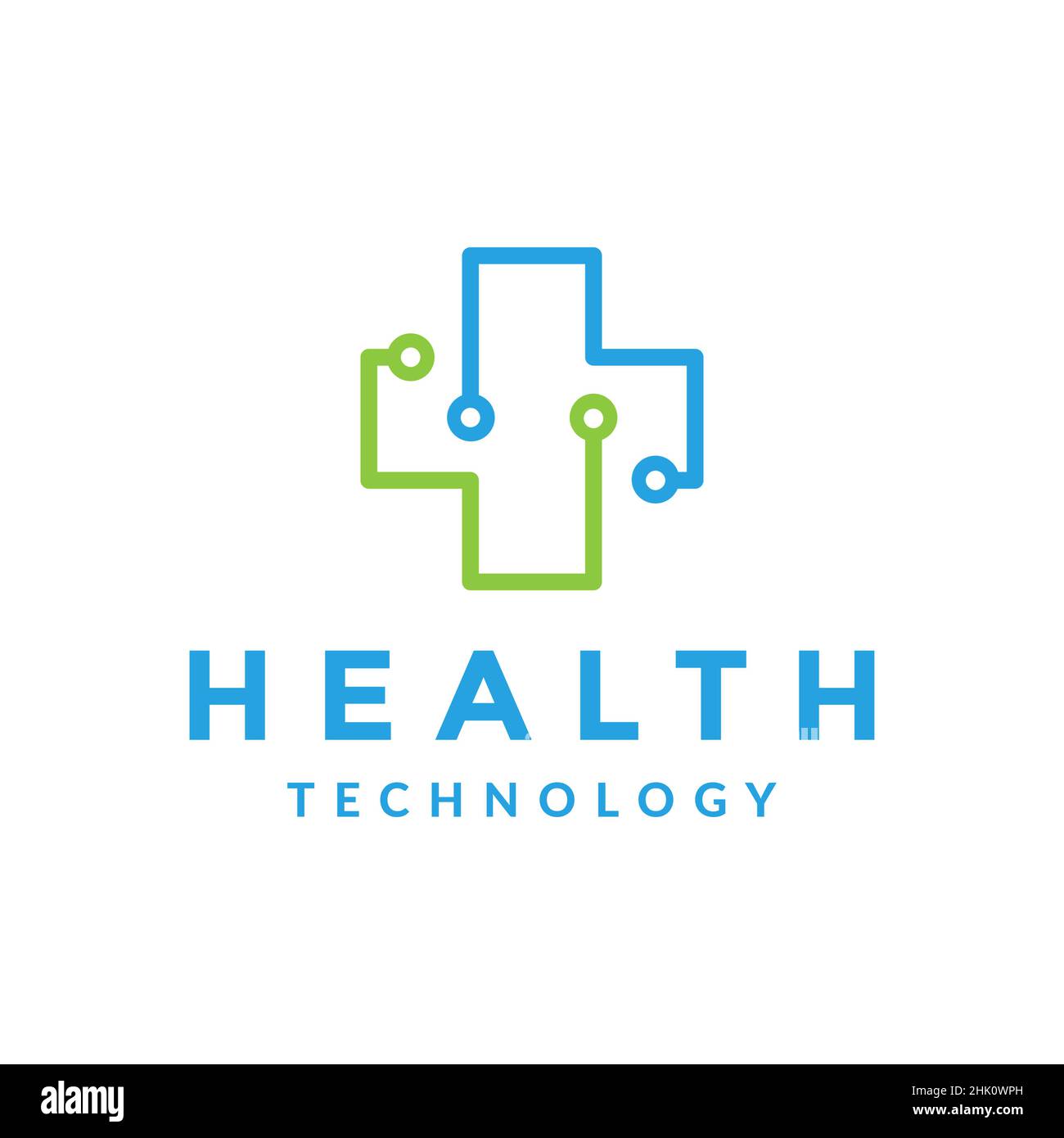 Bunte Linie Kreuz Medizintechnik Logo Design, Vektor Grafik Symbol ...