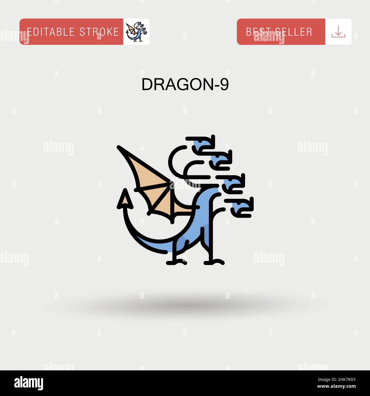 Drachen symbol Stock-Vektorgrafiken kaufen - Alamy