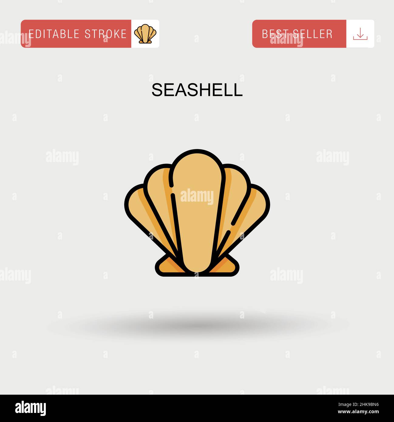 Muscheln symbol Stock-Vektorgrafiken kaufen - Alamy