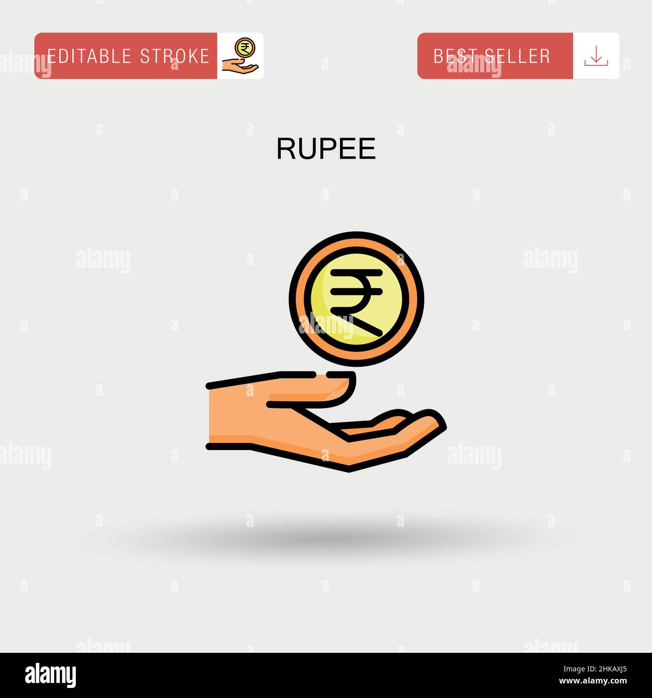Indian rupee symbol Stock-Vektorgrafiken kaufen - Alamy