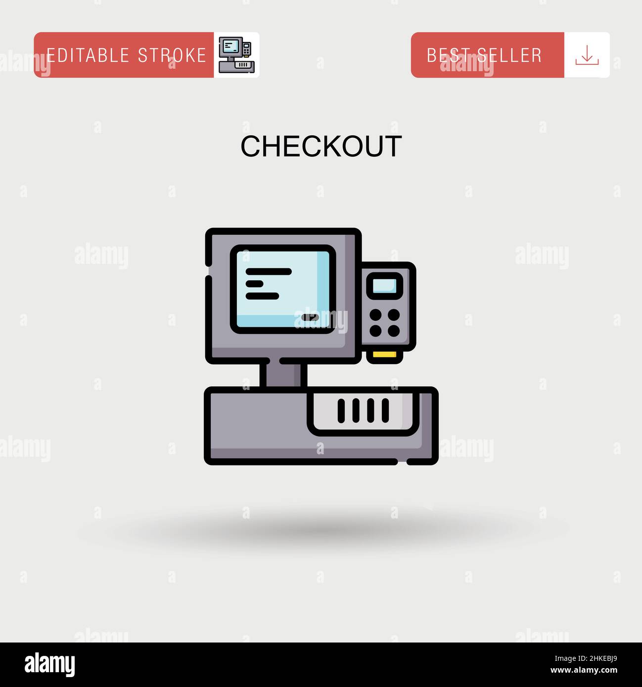 Kasse supermarkt Stock-Vektorgrafiken kaufen - Alamy