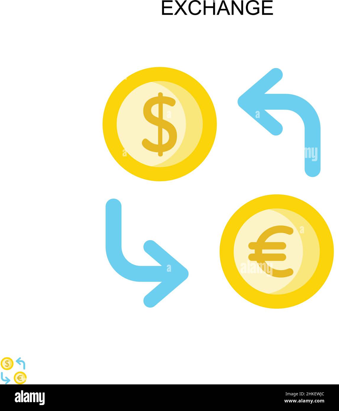 Einfaches Vektor-Symbol austauschen. Illustration Symbol Design-Vorlage ...