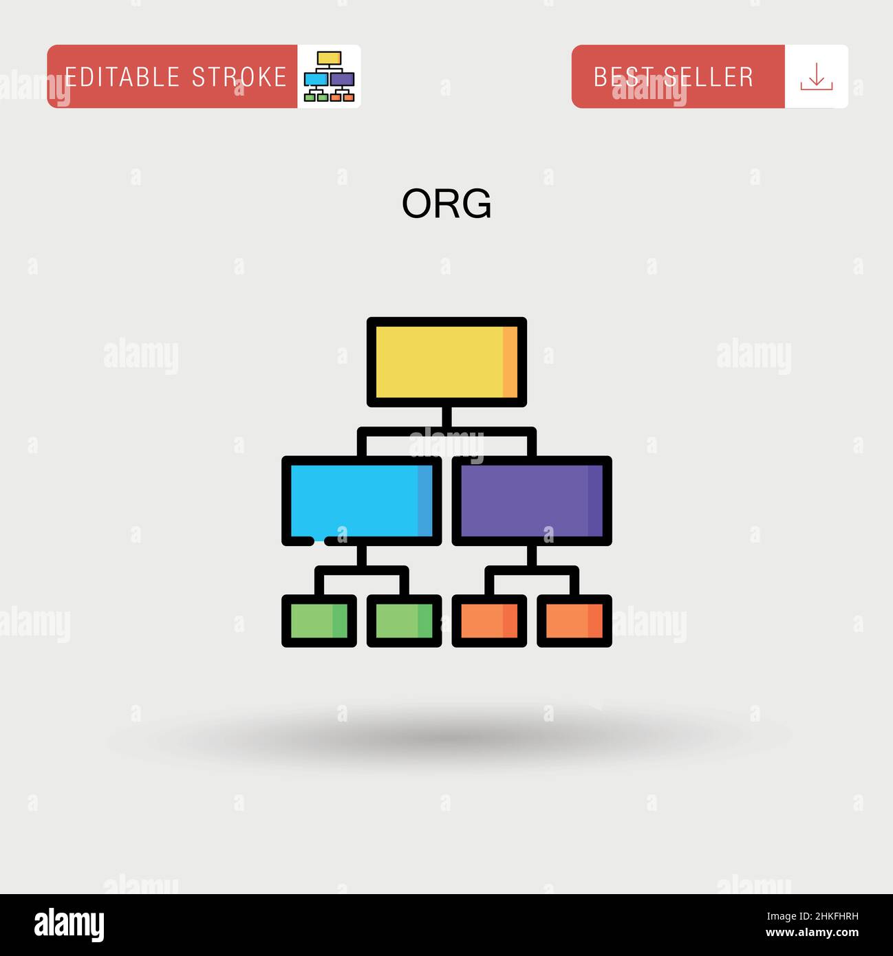 Organizational chart infographic business flowchart -Fotos und ...