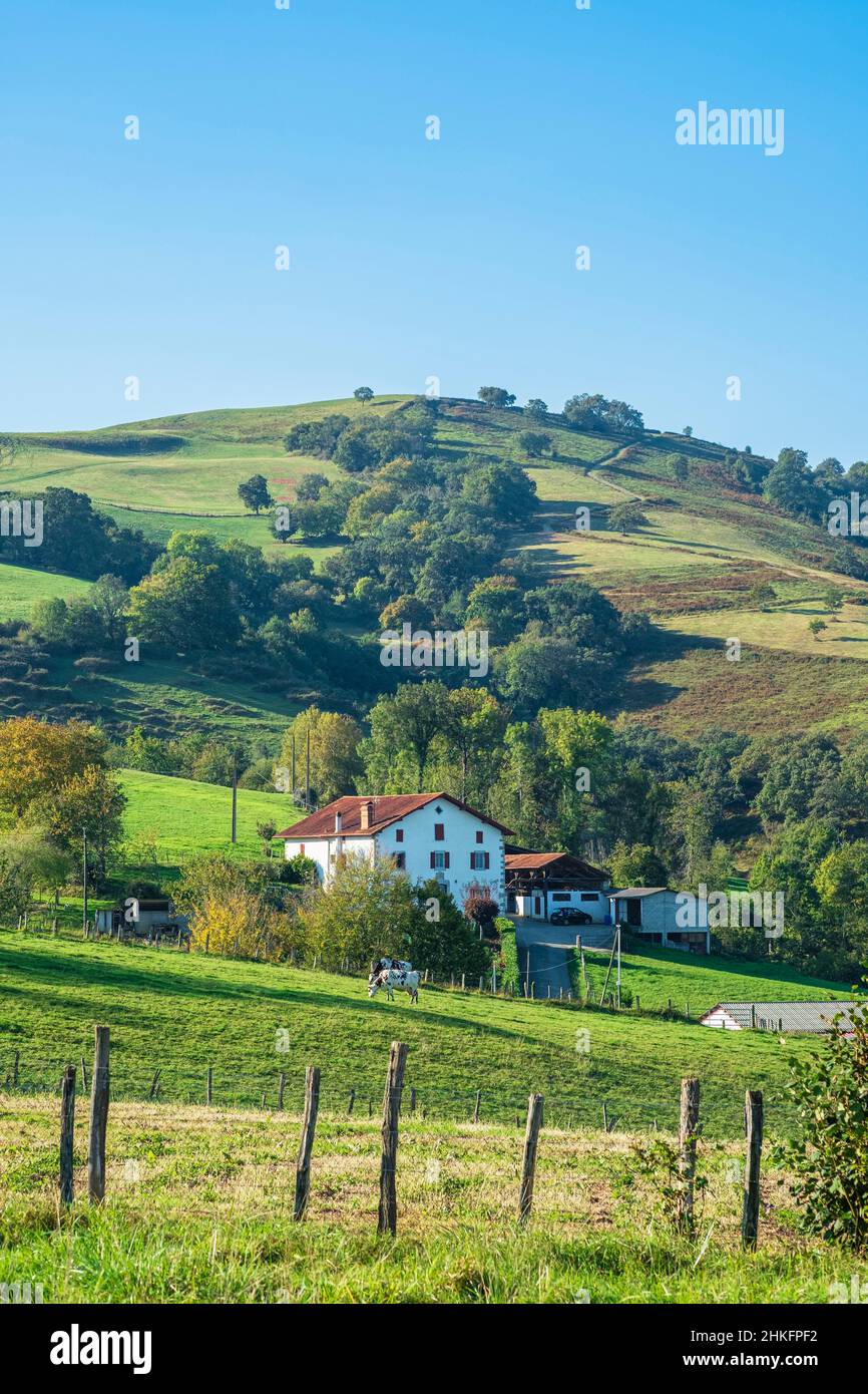 Frankreich, Pyrenäen-Atlantiques, Ostabat-ASME, Etappen auf der Via ...