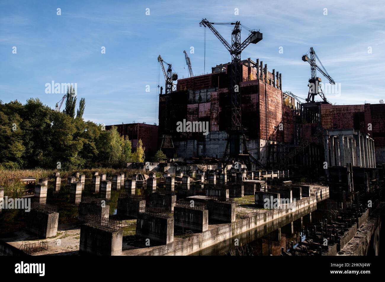 Der Reaktor von 5th im Kernkraftwerk Tschernobyl wurde nie ...