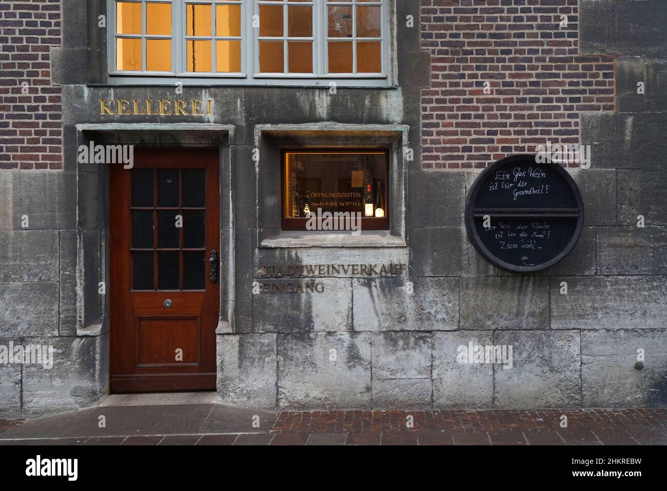 Bremen, Deutschland - Jan 16 2022 der Bremer Ratskeller ist der ...