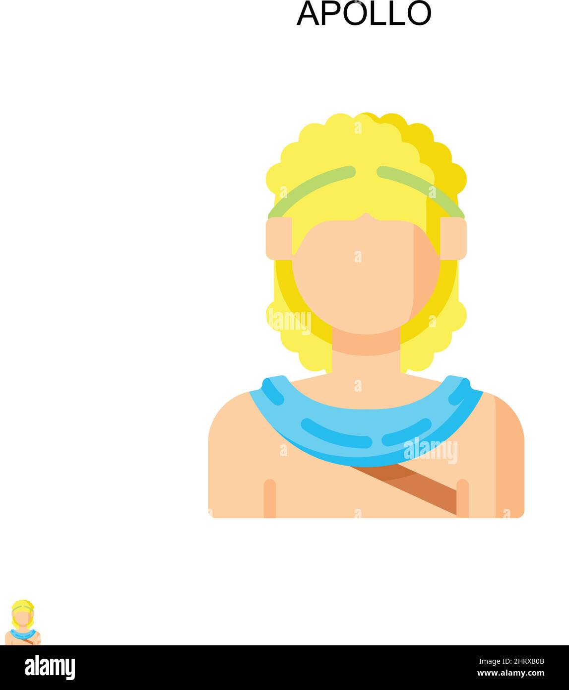 Einfaches Vektor-Symbol von Apollo. Illustration Symbol Design-Vorlage ...