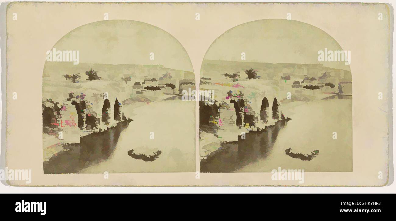 Kunst inspiriert vom Blick auf Tiberias, Blick auf Tiberias mit Wasser ...