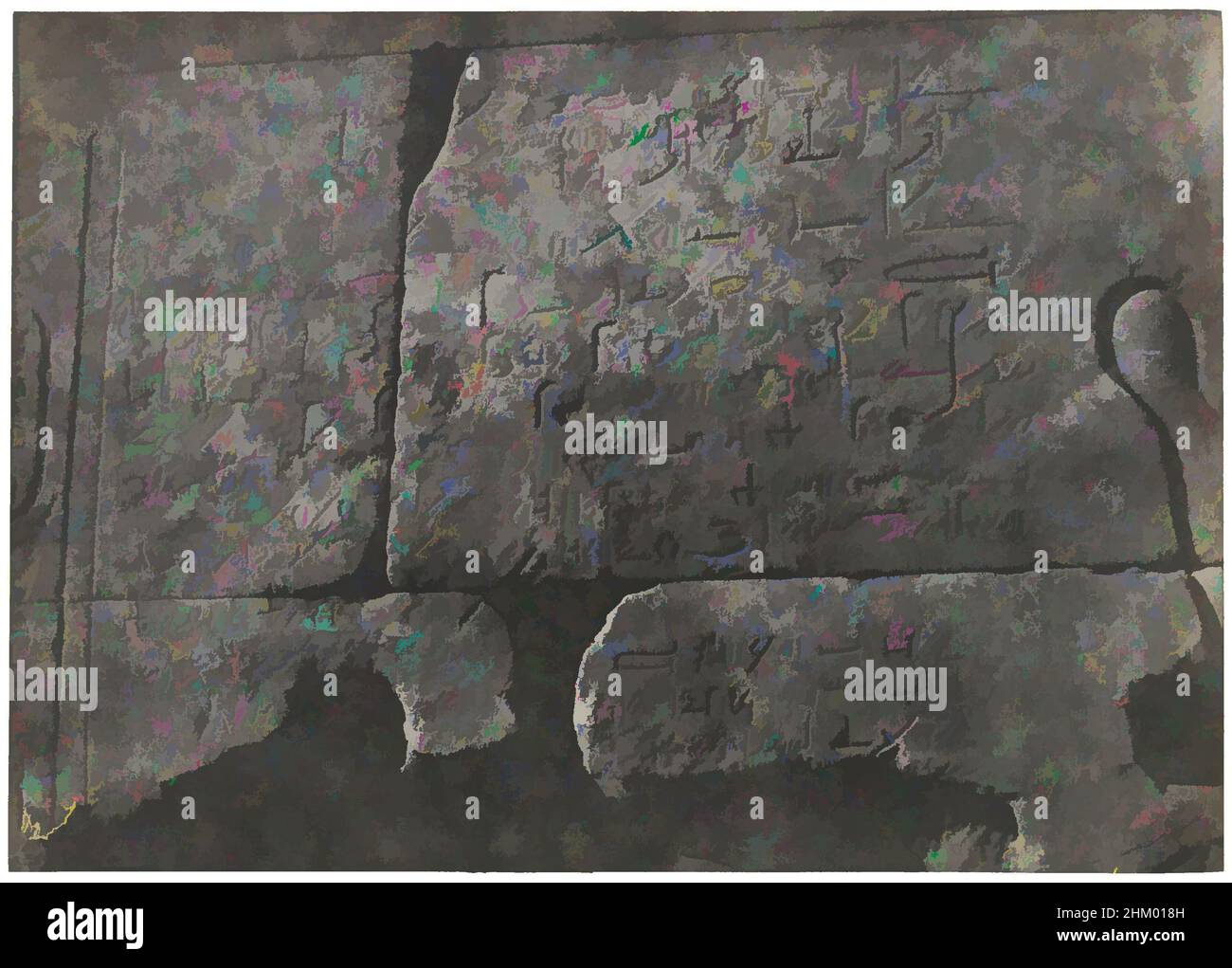 Kunst inspiriert durch die demotische Inschrift im Isis-Tempel in ...