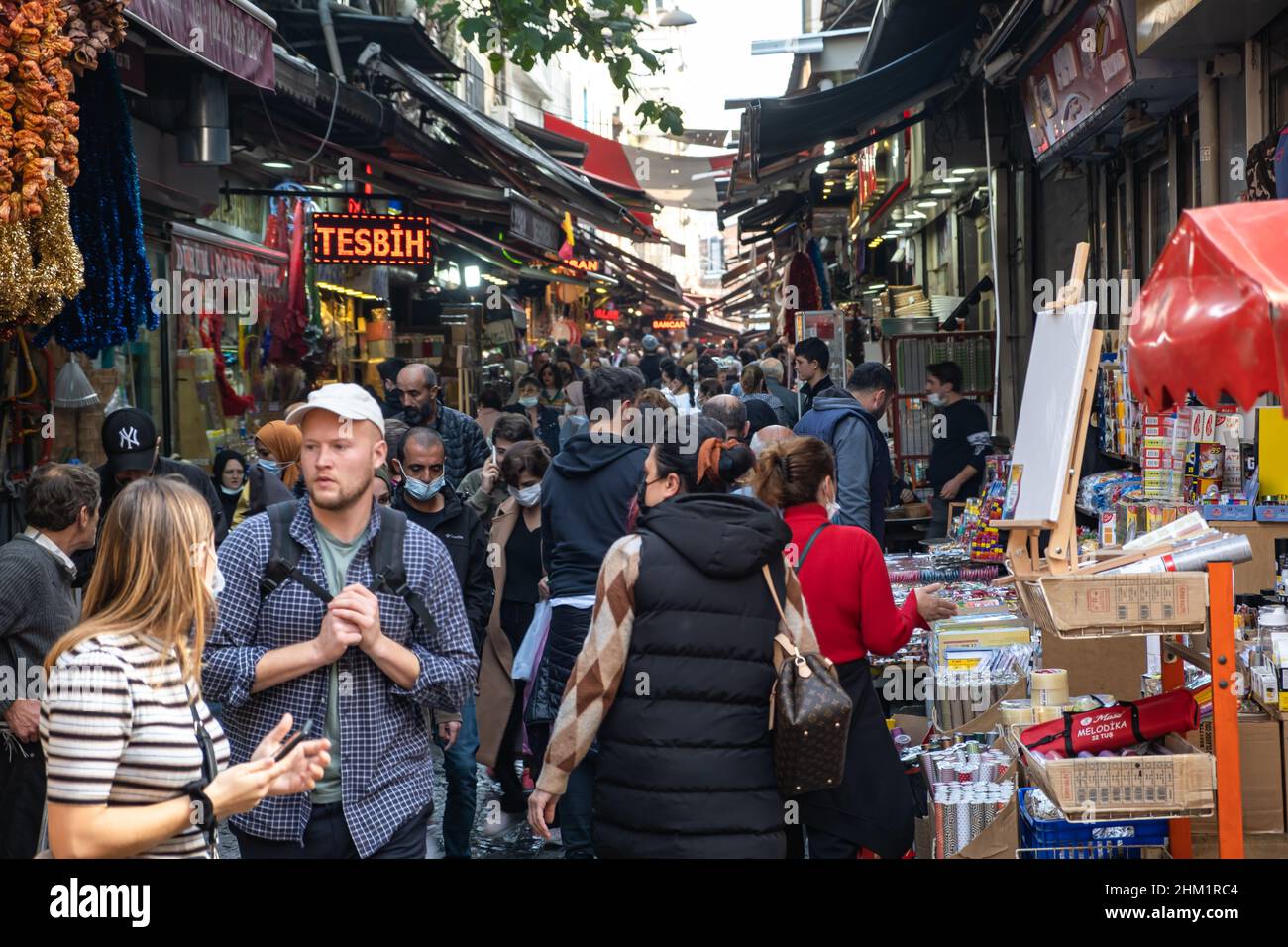 Großer Basar in Istanbul, Türkei. Der große Basar ist einer der ...