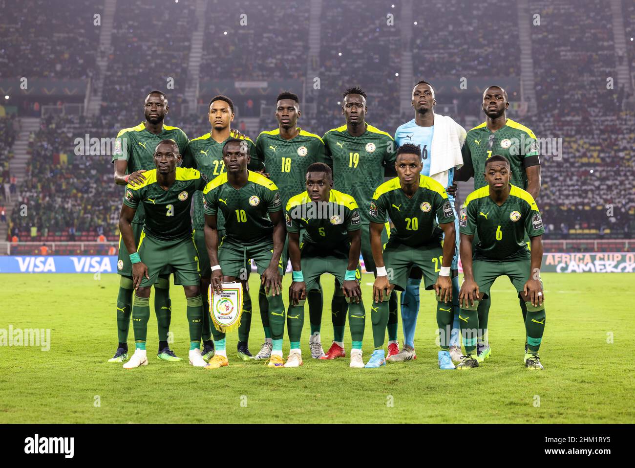KAMERUN, Yaounde, Februar 06 2022 - Nationalmannschaft des Senegal ...