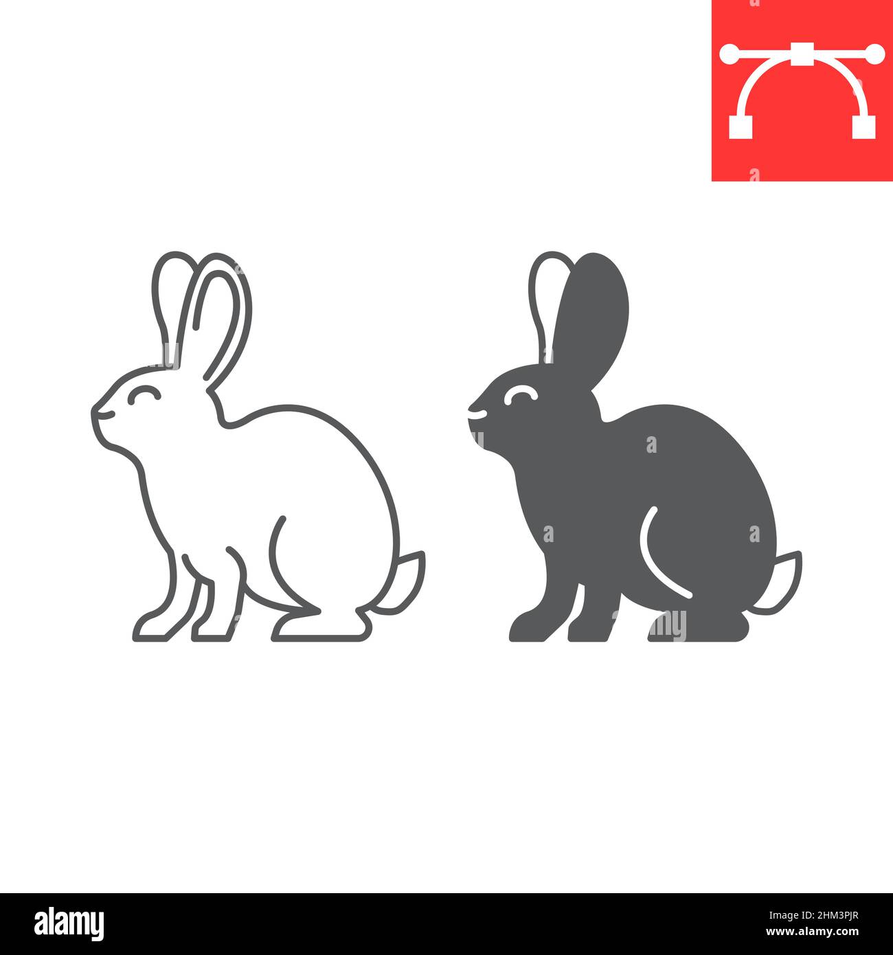Hasenohren piktogramm Stock-Vektorgrafiken kaufen - Alamy