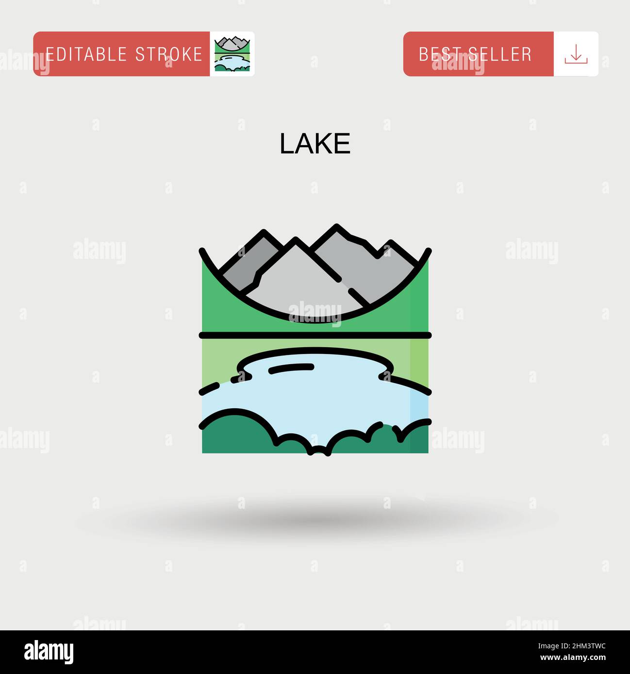 Reflection lake Stock-Vektorgrafiken kaufen - Alamy