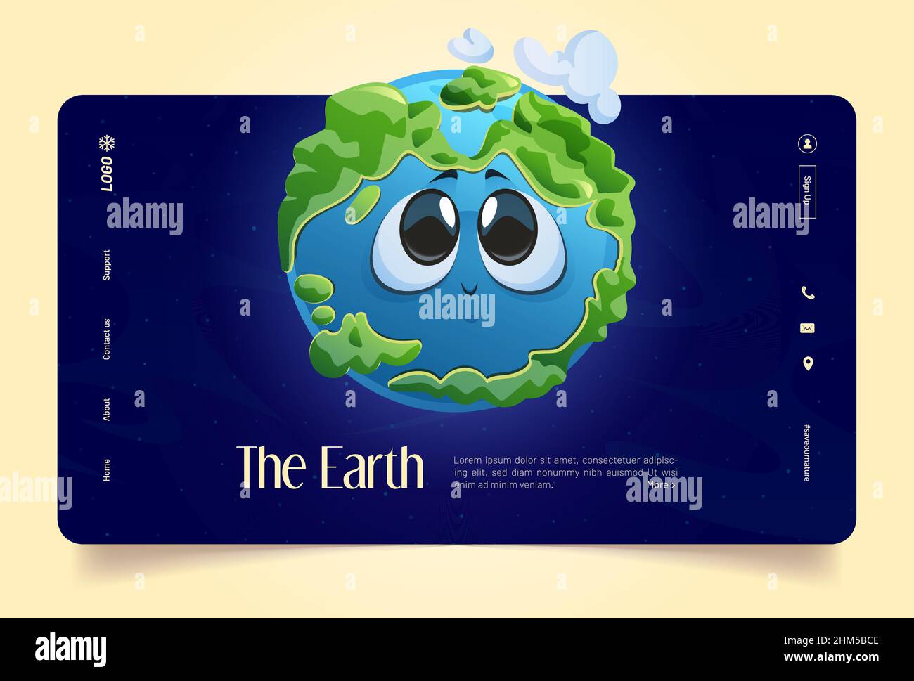 Planet erde comic -Fotos und -Bildmaterial in hoher Auflösung – Alamy