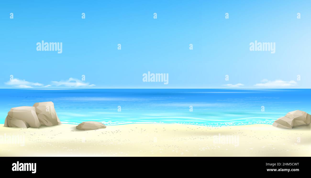 Breiter leerer strand Stock-Vektorgrafiken kaufen - Alamy