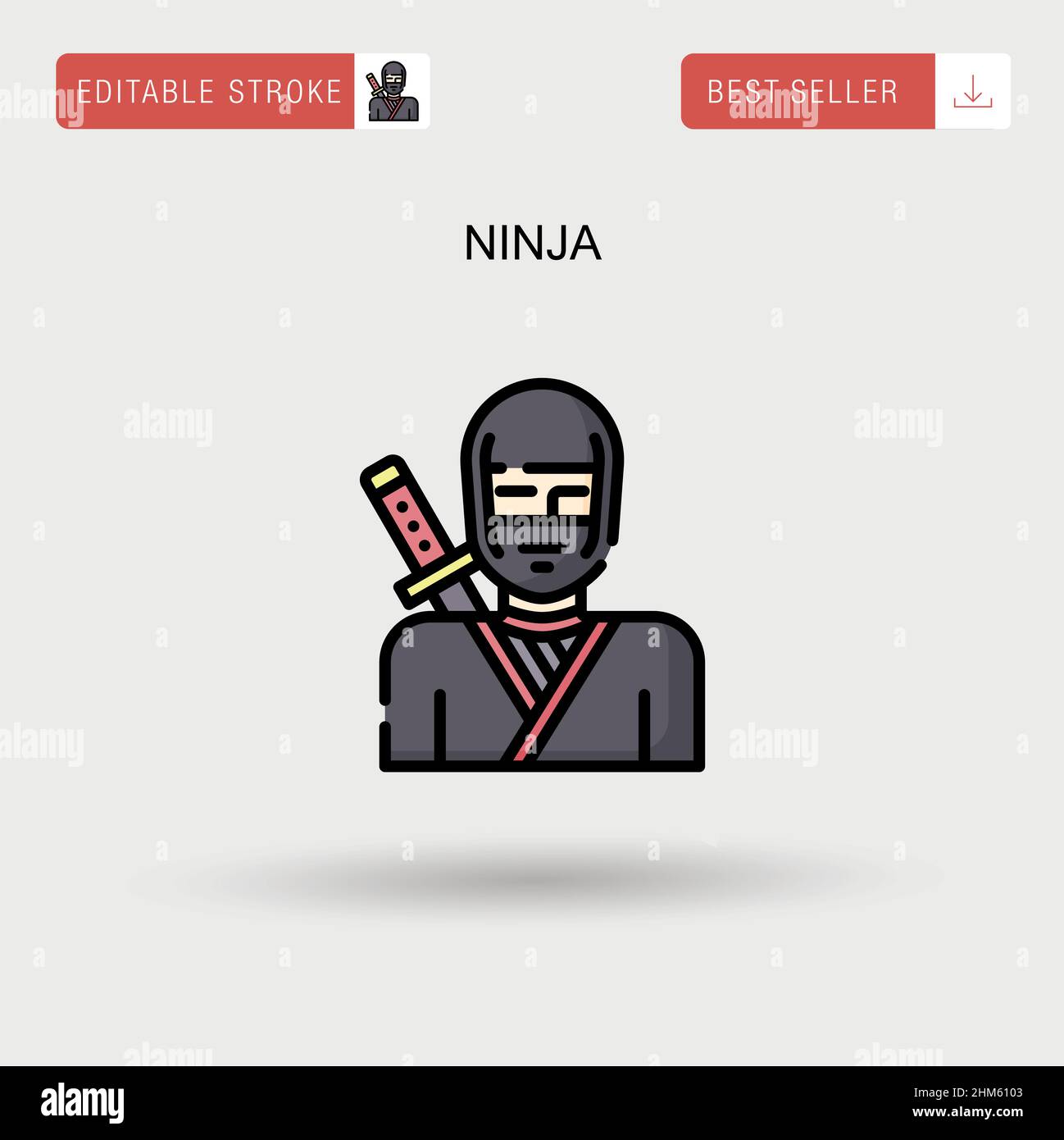 Gaming ninja logo -Fotos und -Bildmaterial in hoher Auflösung – Alamy