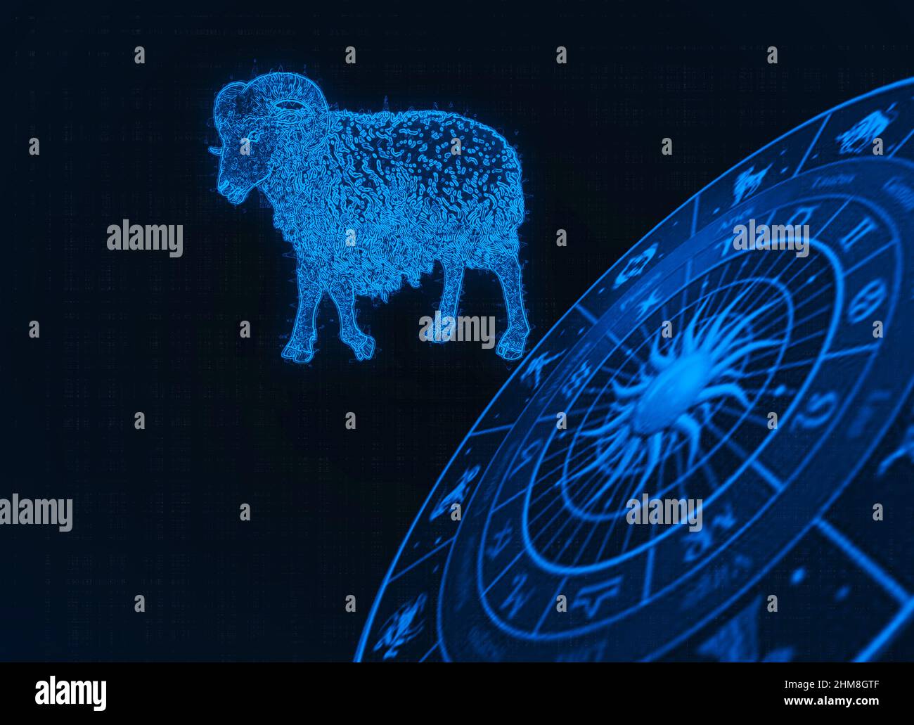 Widder sternzeichen tattoo design -Fotos und -Bildmaterial in hoher ...