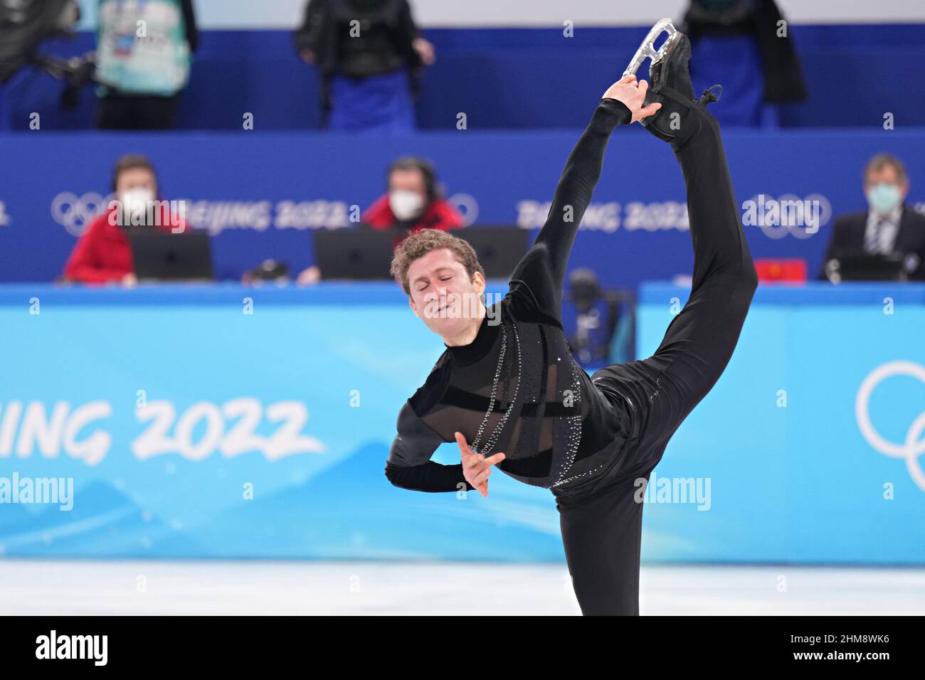 Jason Brown aus den USA tritt bei den Olympischen Winterspielen 2022 in ...