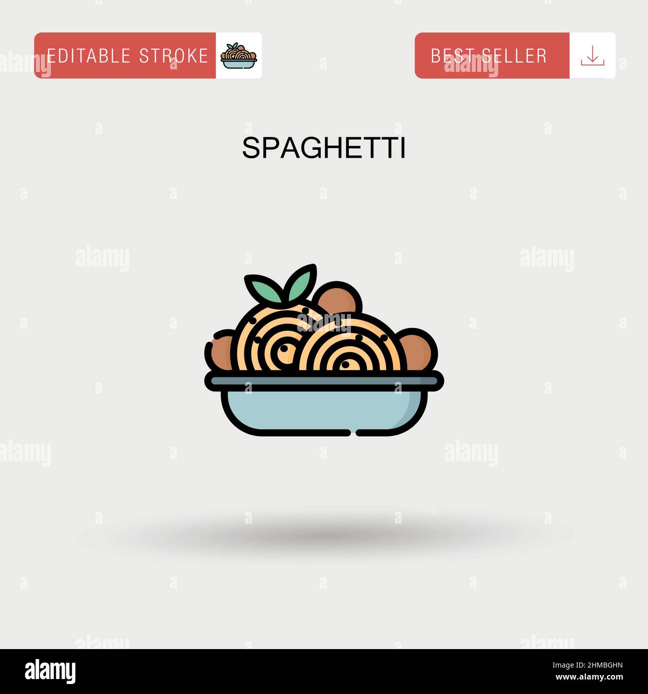 Spaghetti bolognese Stock-Vektorgrafiken kaufen - Alamy