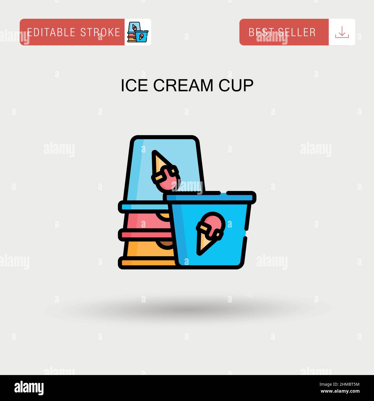 Eisbecher symbol -Fotos und -Bildmaterial in hoher Auflösung – Alamy
