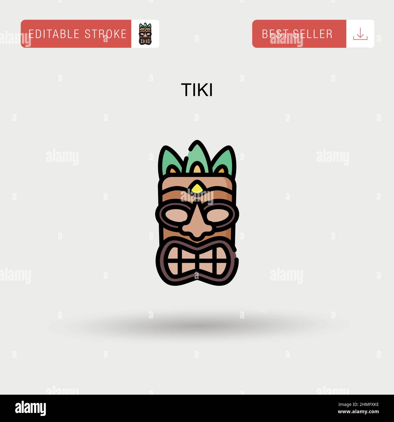 Cartoon tiki Stock-Vektorgrafiken kaufen - Alamy