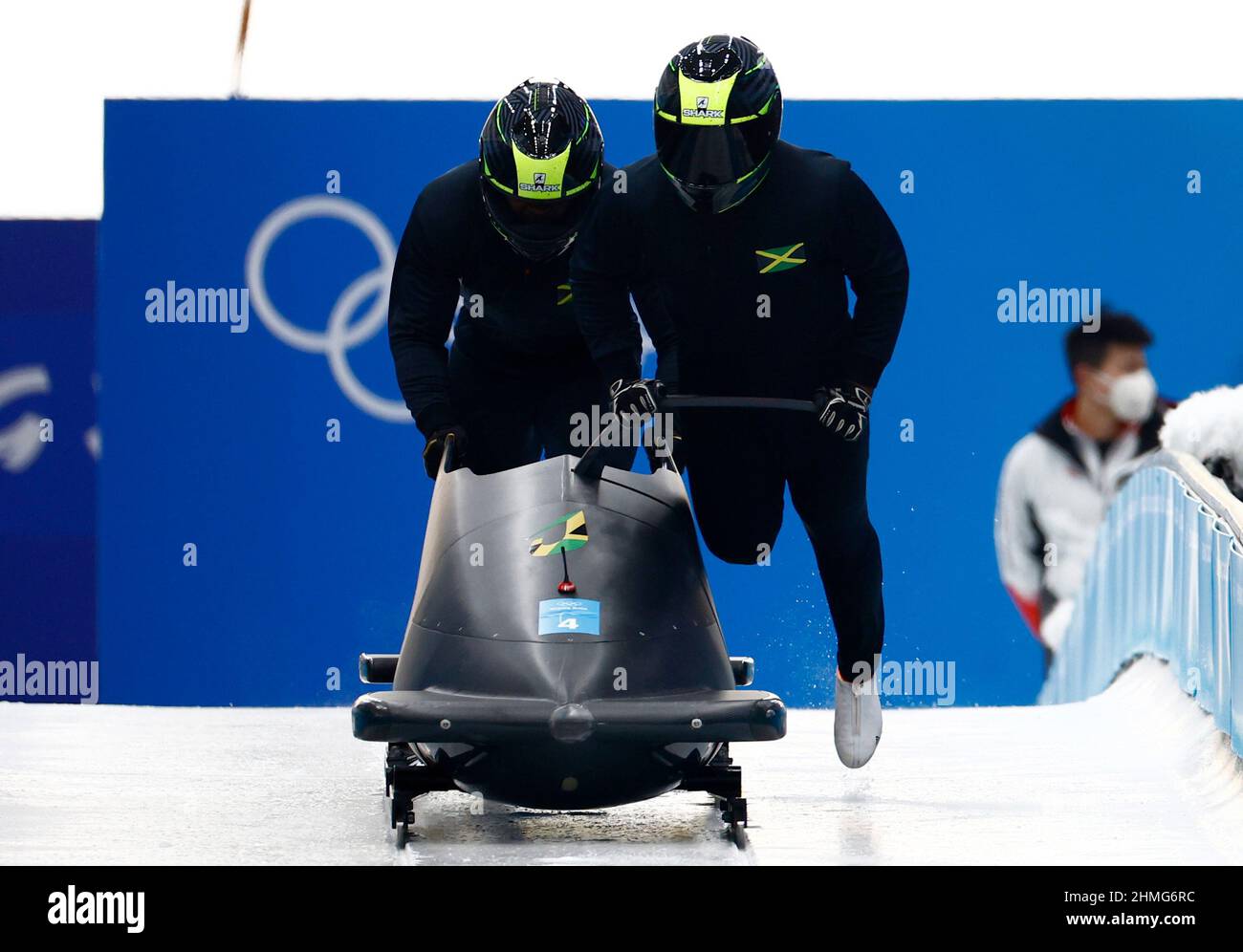 Olympische Spiele 2022 in Peking - Bobfahren - Offizielles Training für ...