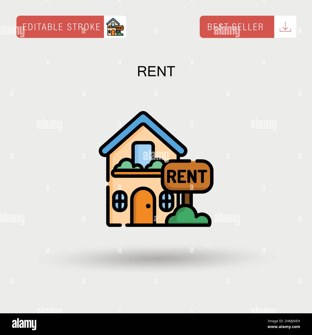 Wohnung mieten Stock-Vektorgrafiken kaufen - Alamy
