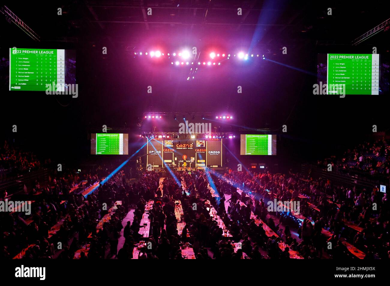 10th. Februar 2022 ; M&S Bank Arena, Liverpool, England; PDC Premier ...