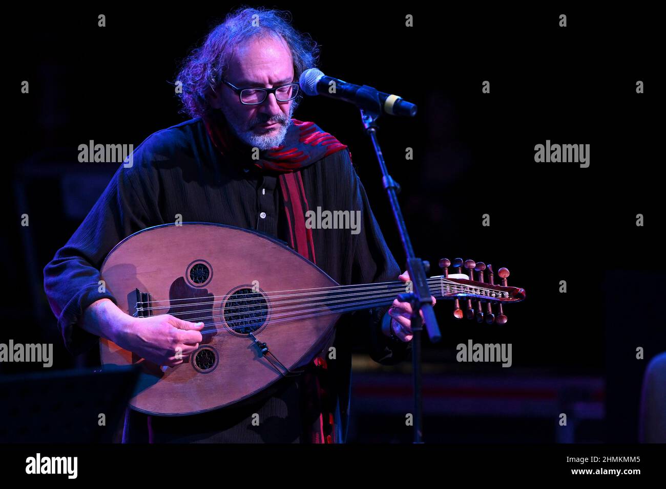 9. Februar 2022, Rom, Italien: Stefano Saletti & Banda Ikona, während ...