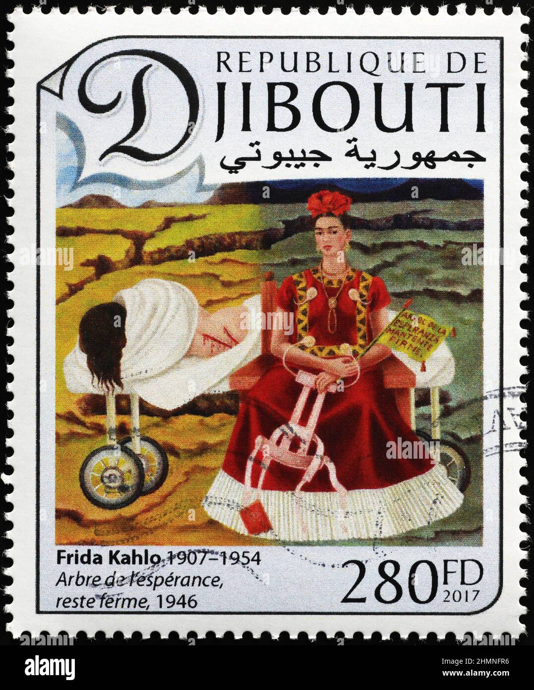 Baum der Hoffnung bleibt stark von Frida Kahlo auf Briefmarke ...