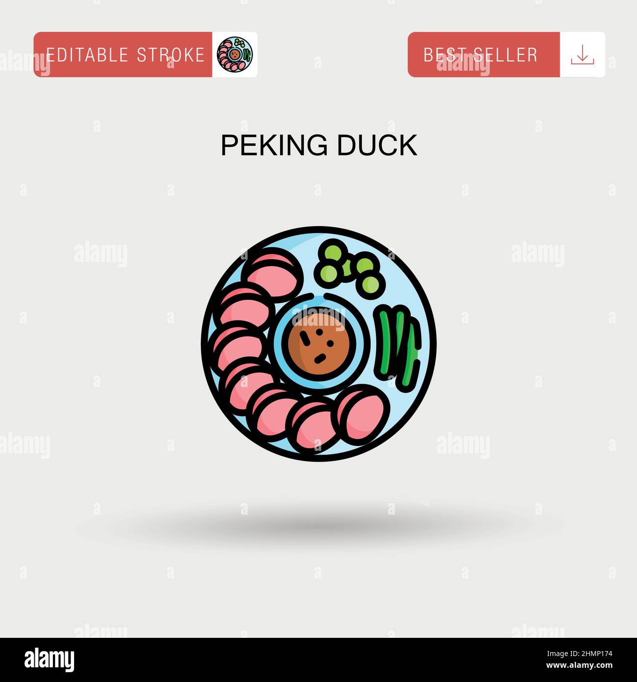 Ente gebraten Stock-Vektorgrafiken kaufen - Alamy