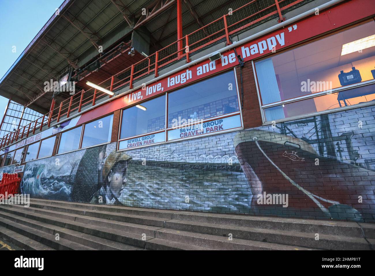 Ein allgemeiner Blick auf Sewell Group Craven Park vor diesem Abend ...