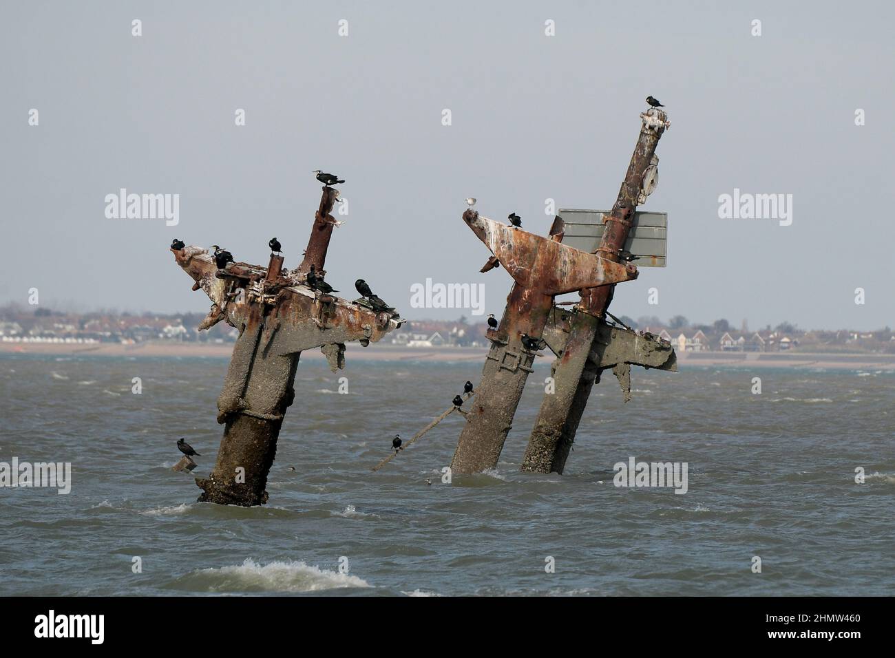 Sheerness, Kent, Großbritannien. 12th. Februar 2022. Das Wrack der SS ...
