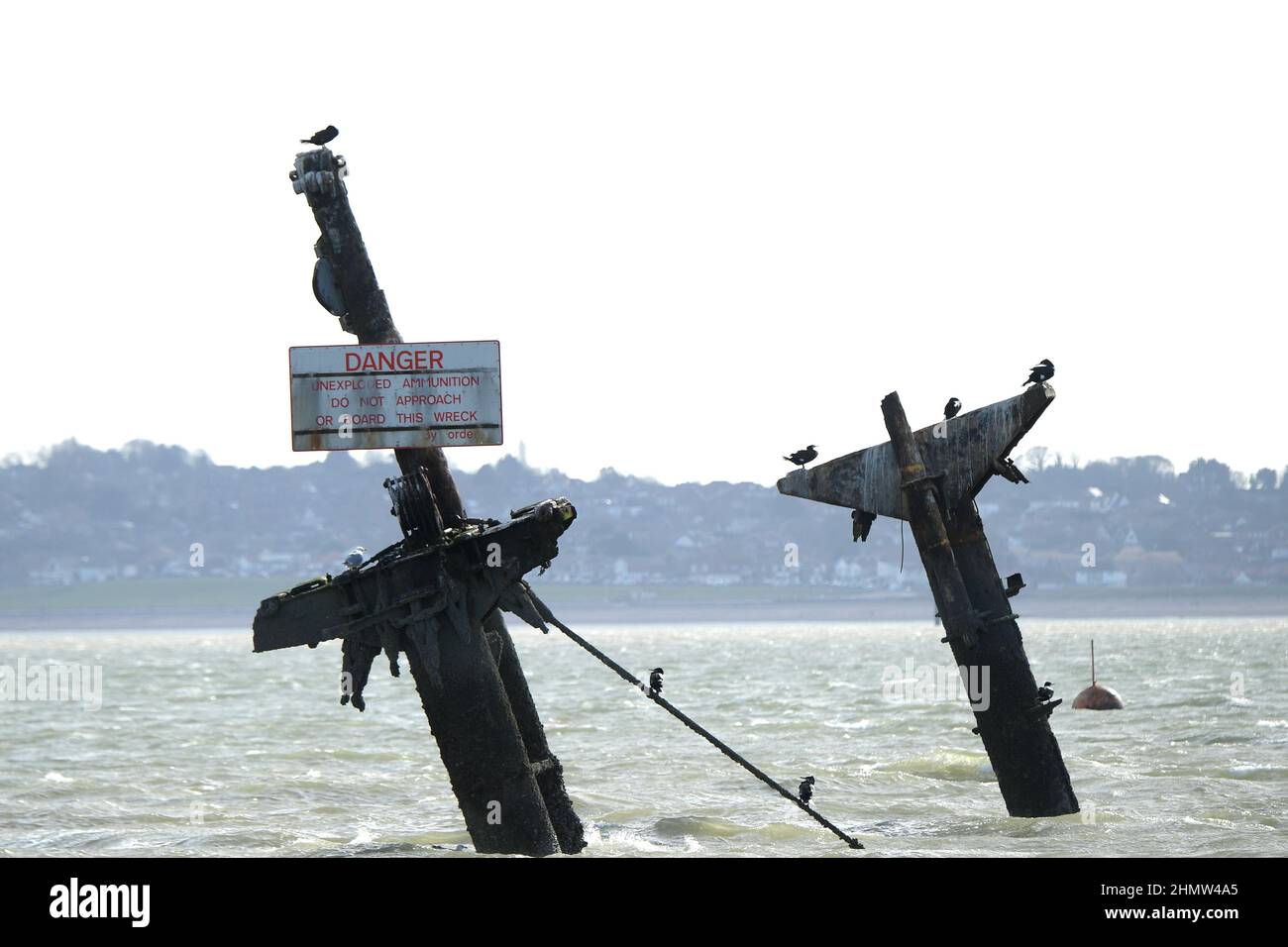 Sheerness, Kent, Großbritannien. 12th. Februar 2022. Das Wrack der SS ...