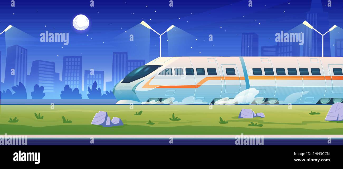 Comic illustration cartoon railway locomotive -Fotos und -Bildmaterial ...