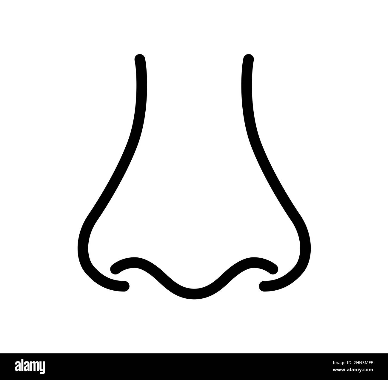 Nase piktogramm kostenlos Schwarzweiß-Stockfotos und -bilder - Alamy