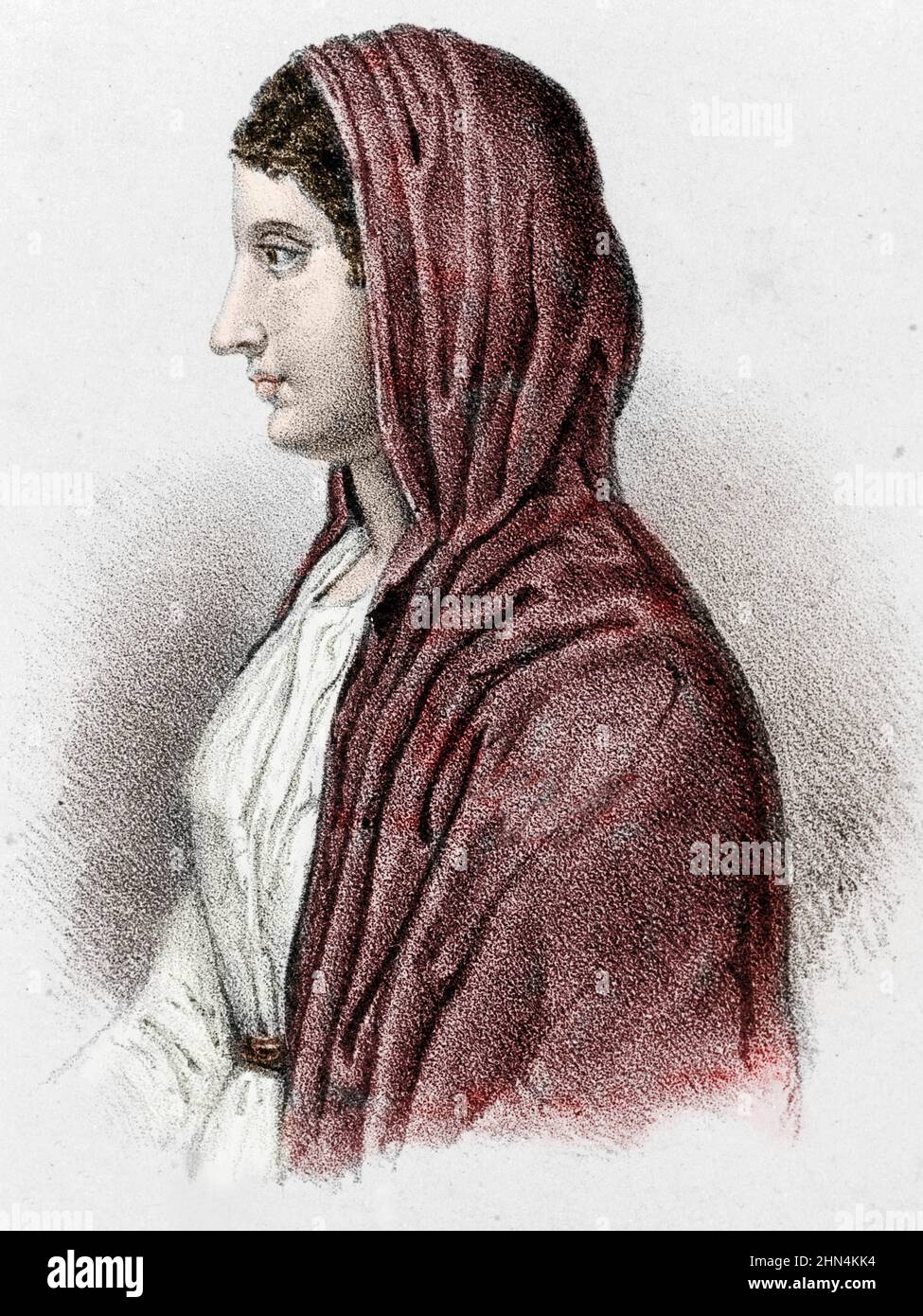 Portrait d'Aspasie de Milet (470-400 AV JC), hetaire grecque (Portrait ... Portrait d'Aspasie de Milet (470-400 AV JC), hetaire grecque (Portrait ...