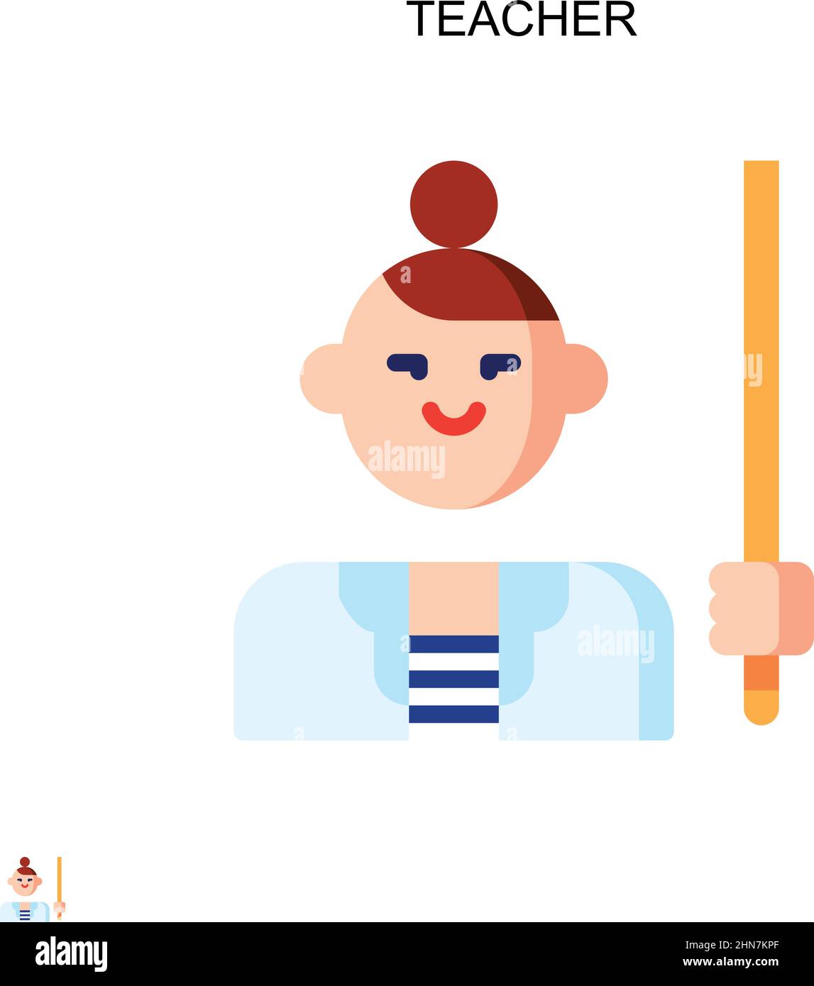 Einfaches Vektor-Symbol für Lehrer. Illustration Symbol Design-Vorlage ...