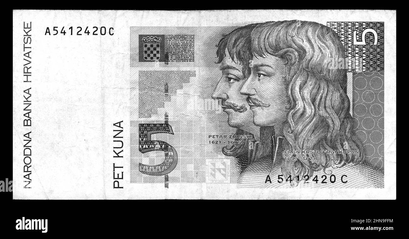 5 kuna -Fotos und -Bildmaterial in hoher Auflösung – Alamy