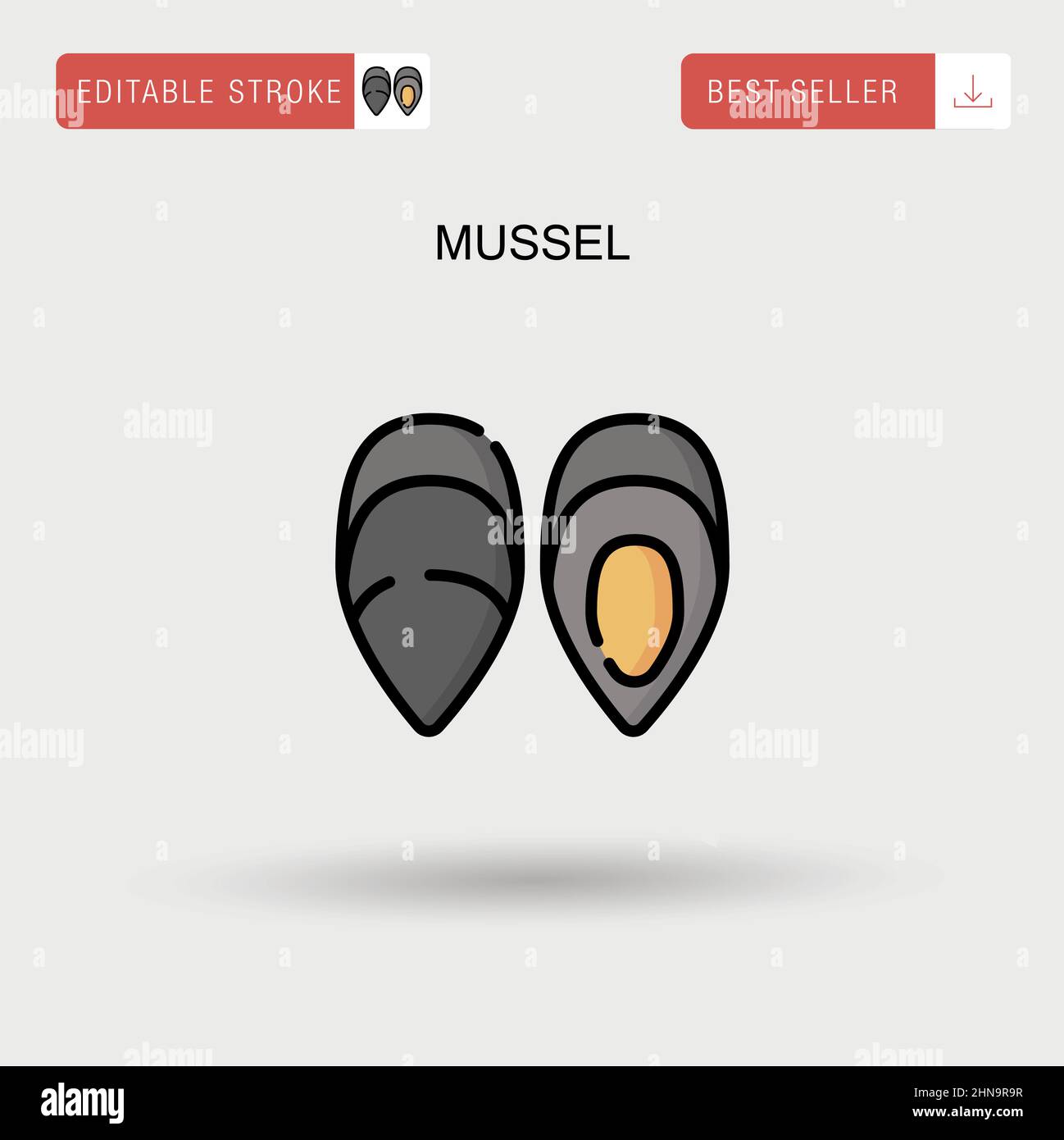 Muschel und muschel Stock-Vektorgrafiken kaufen - Alamy