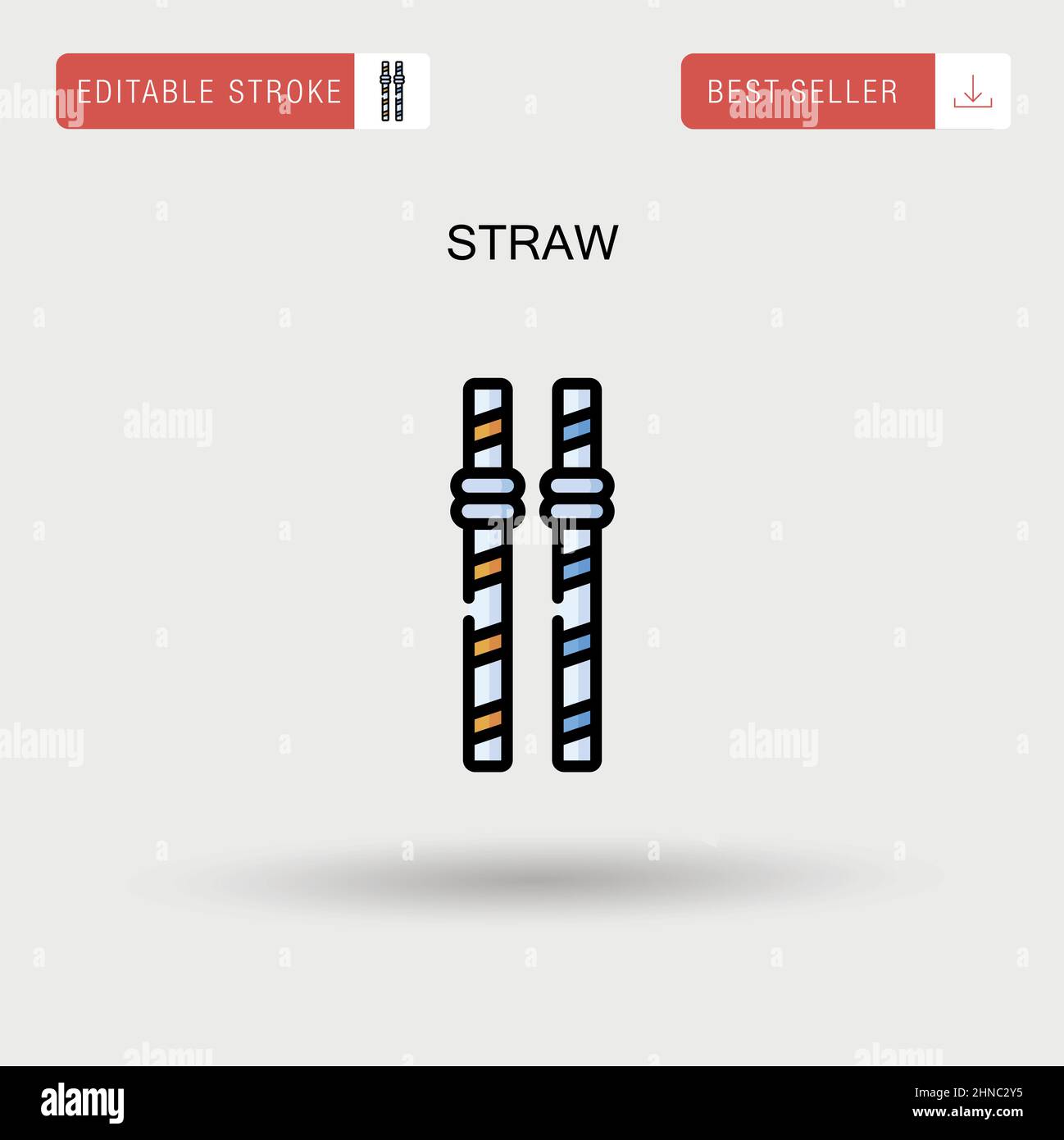 Strohhalme flexibel Stock-Vektorgrafiken kaufen - Alamy