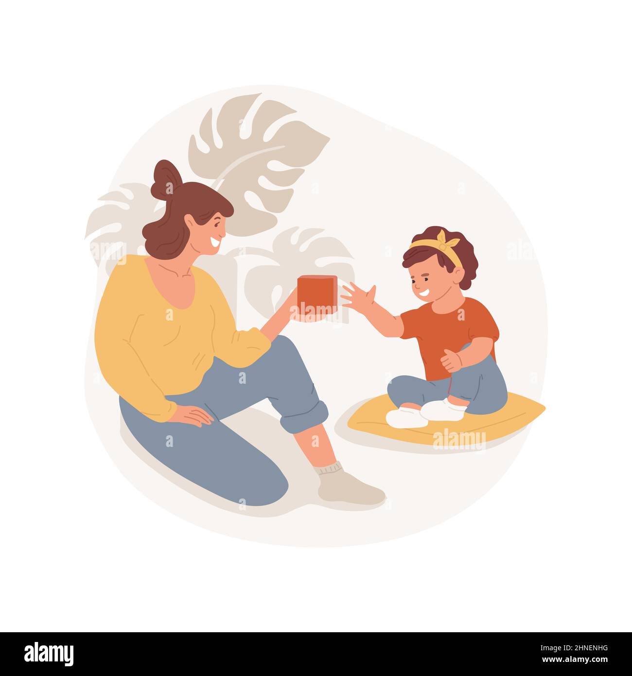 Baby Greifobjekte isoliert Cartoon Vektor Illustration Baby nach Objekt ...